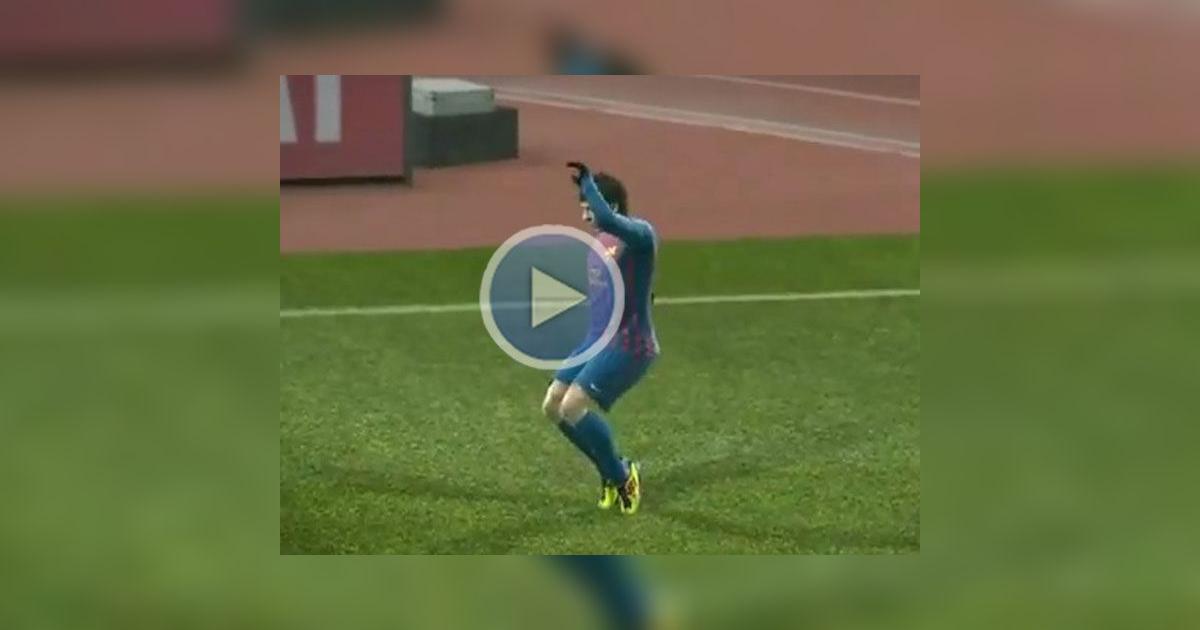 Mira bailar a Lionel Messi como Michael Jackson en el PES 2012
