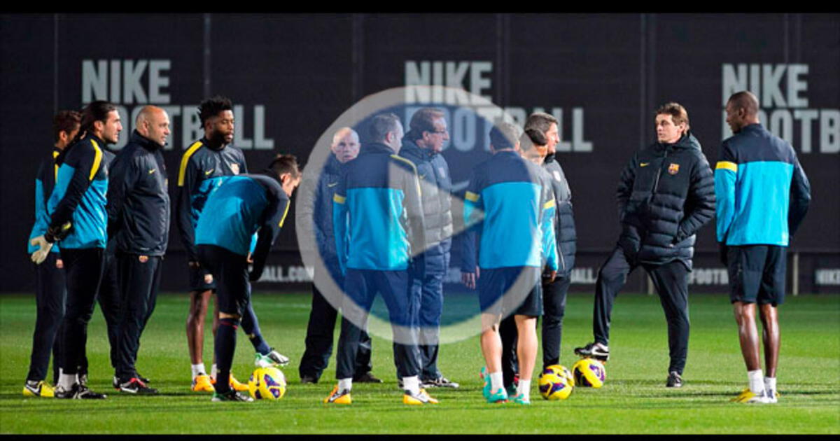 Tito Vilanova Volvió A Dirigir El Entrenamiento Del Barcelona [video]
