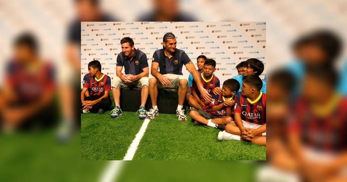 Lionel Messi se reúne con niños discapacitados en Tailandia [FOTOS Y VIDEO]