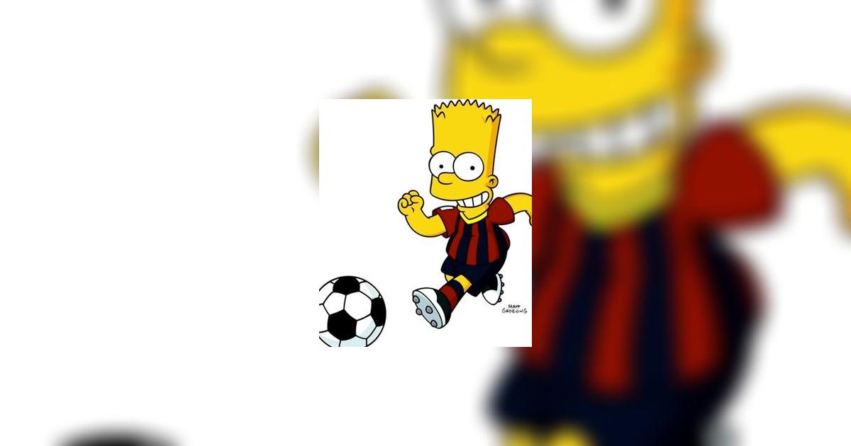 Bart Simpson se luce con la camiseta del FC Barcelona