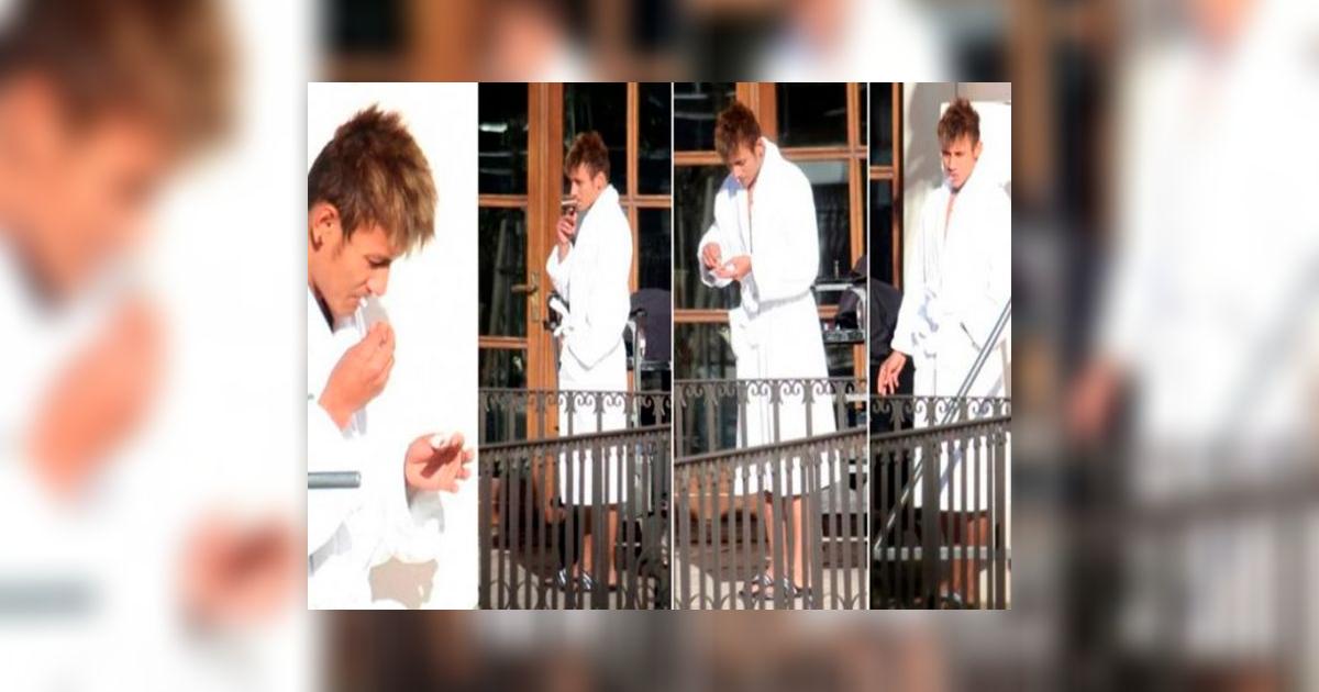 'Neymar' genera polémica tras aparecer fumando en Italia