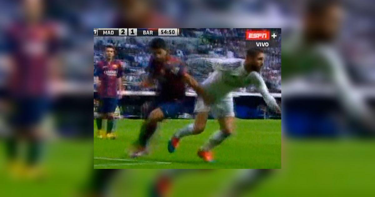 Real Mardrid vs. Barcelona: Luis Suárez agarra parte íntima a Sergio ...