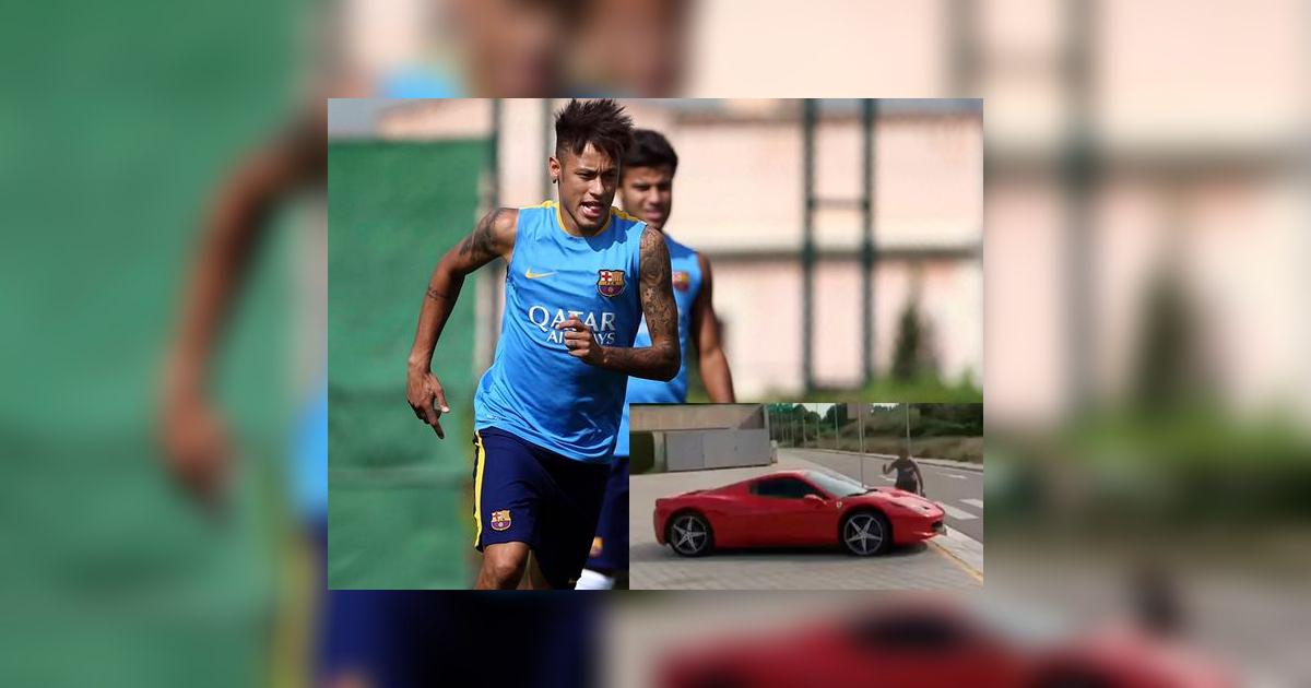 Barcelona: Neymar fue captado corriendo a gran velocidad con su nuevo ...