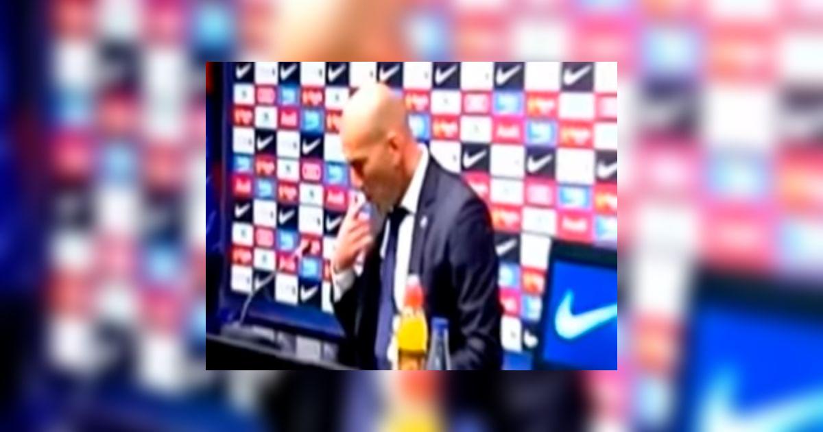 Real Madrid: Zinedine Zidane hizo esto en la sala de prensa de ...