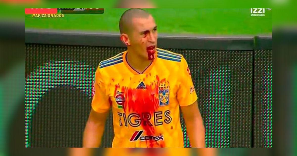 Tigres vs Toluca: Jorge Torres Nilo recibe brutal golpe en el rostro ...