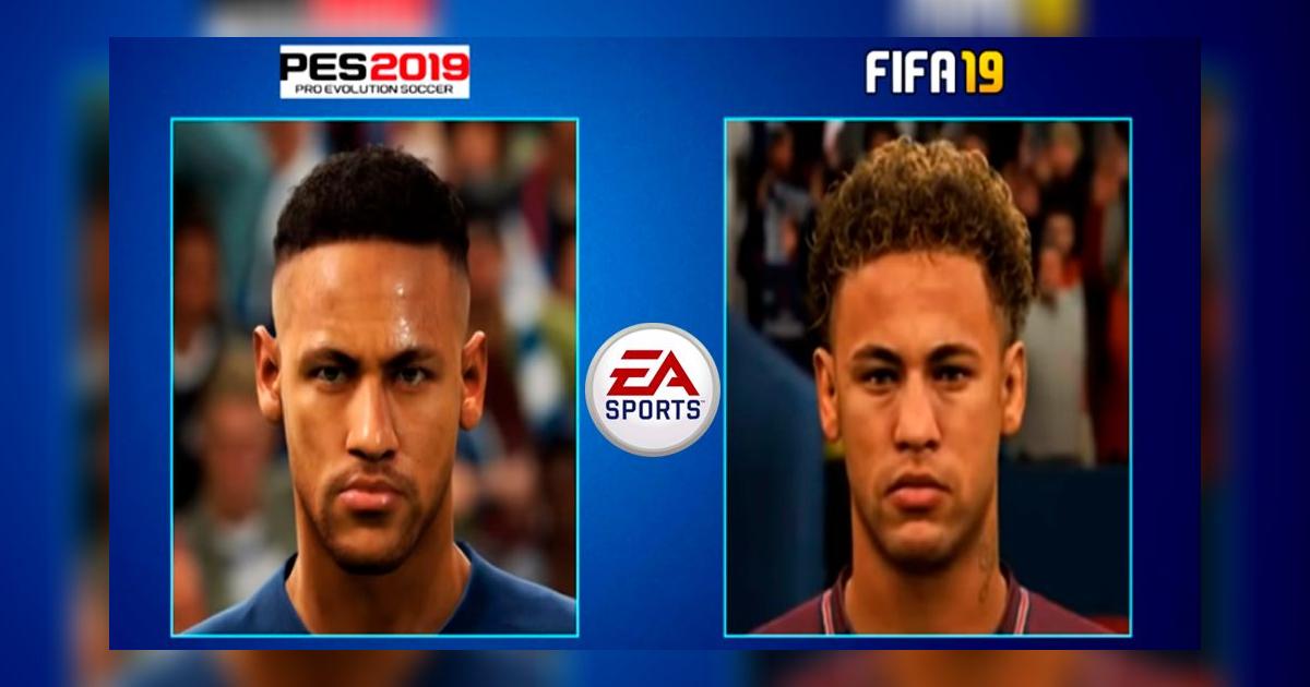 FIFA 19 vs. PES 2019, comparación de caras [VIDEO]