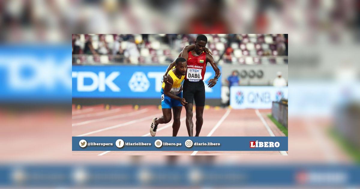 Mundial de Doha: conmovedora escena en la llegada a la meta de los 5. ...