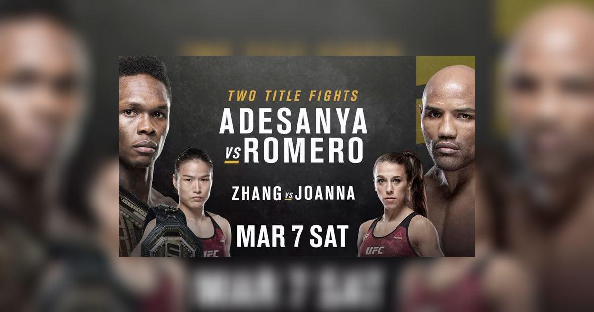 UFC 248: Adesanya vs Romero encabezan confirmación de Main Card