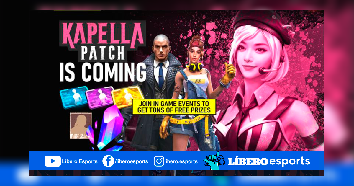 Free Fire: parche de Kapella regala personajes y tarjetas de nivel