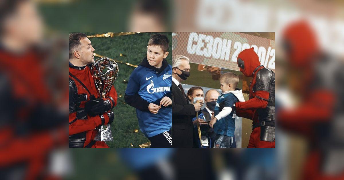Artem Dzyuba se convirtió en Deadpool para recibir medalla de campeón ...