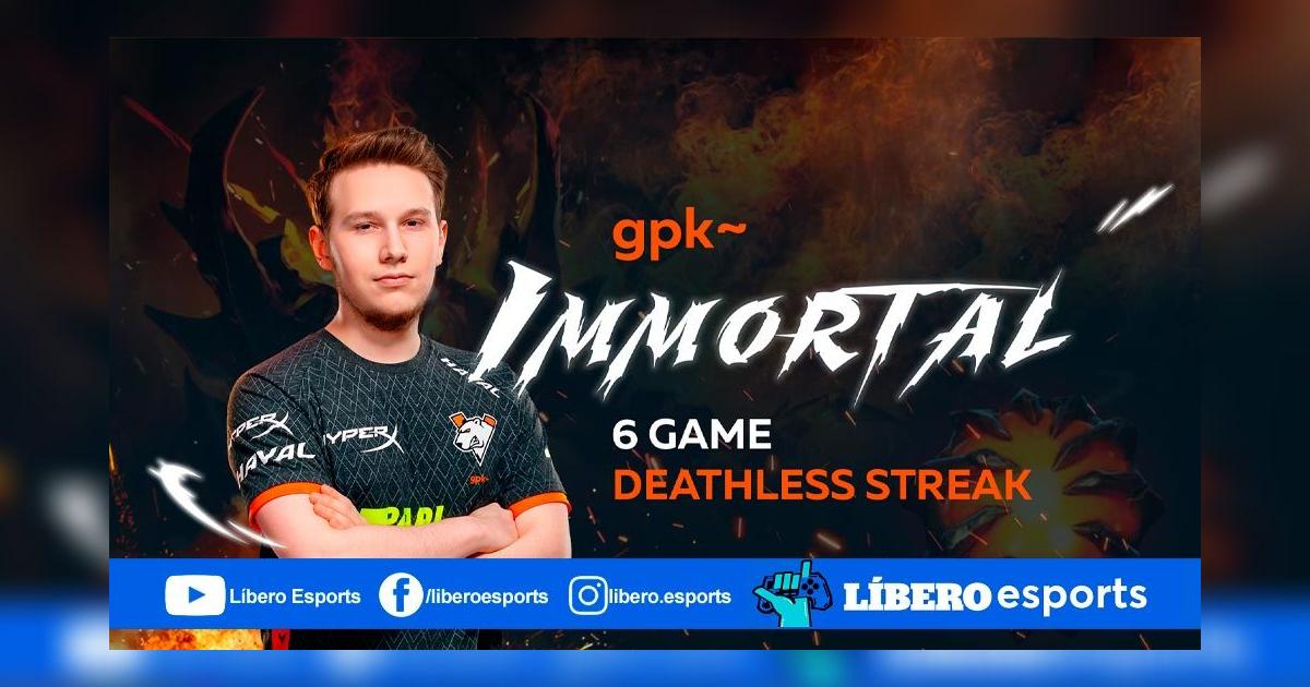 Dota 2: gpk- consiguió ganar 6 partidas consecutivas del DPC sin morir