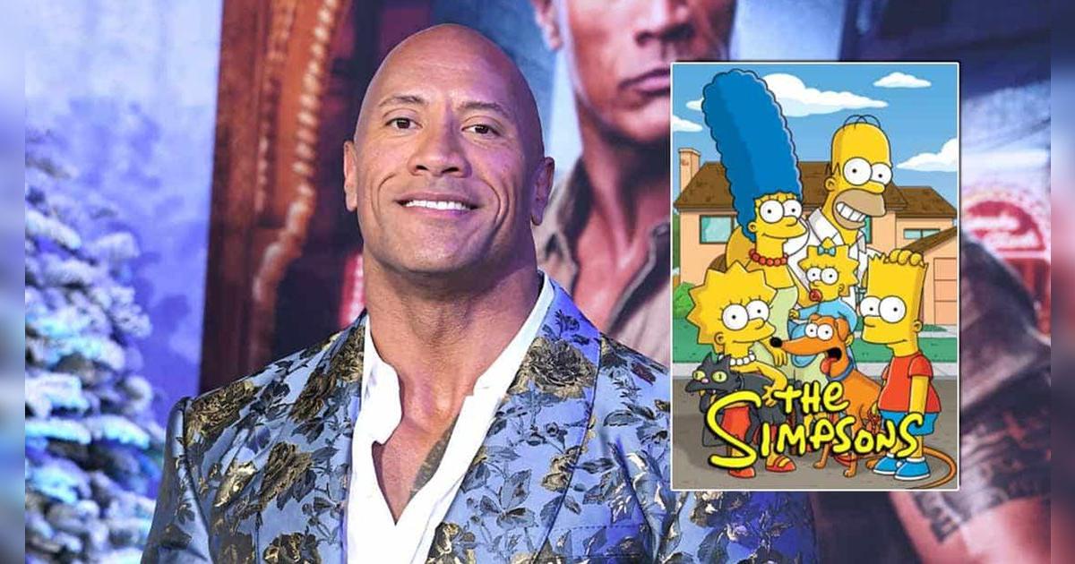 Los Simpson hacen invitación a Dwayne Johnson para que se una a la serie