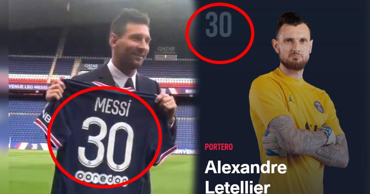Lionel Messi le quitó el número 30 al portero suplente del PSG