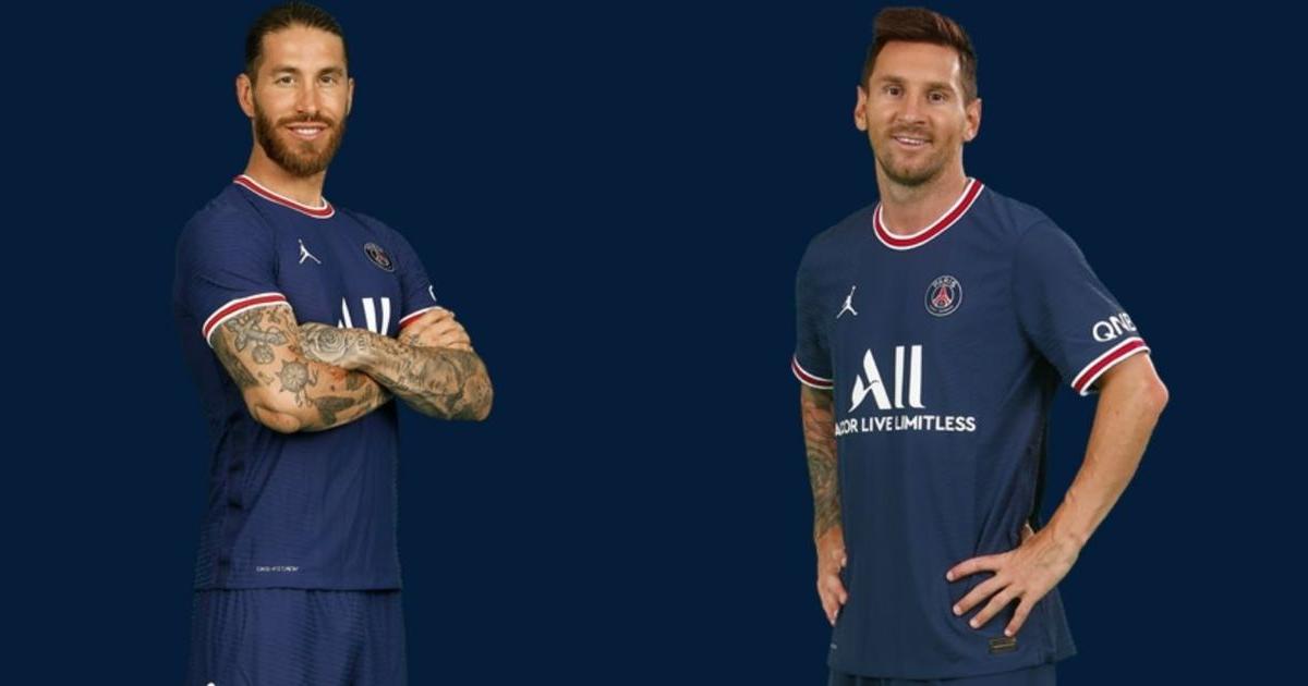 Sergio Ramos y Lionel Messi posan juntos por primera vez en PSG