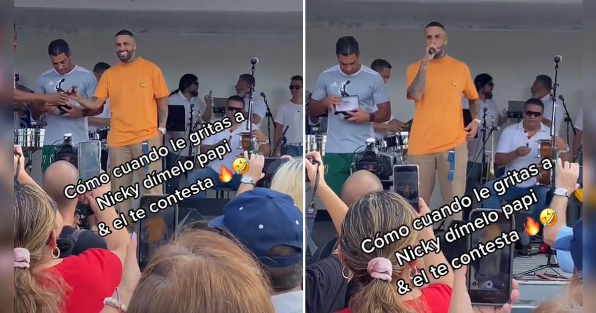Fan le gritó "Dímelo, papi" a Nicky Jam y este respondió de peculiar manera