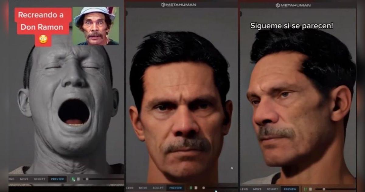 TikTok: sujeto recrea rostro de Don Ramón y es viral - VIDEO