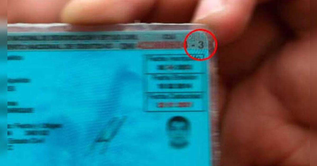 DNI: ¿Qué significa el número que aparece en la parte superior de mi DNI?