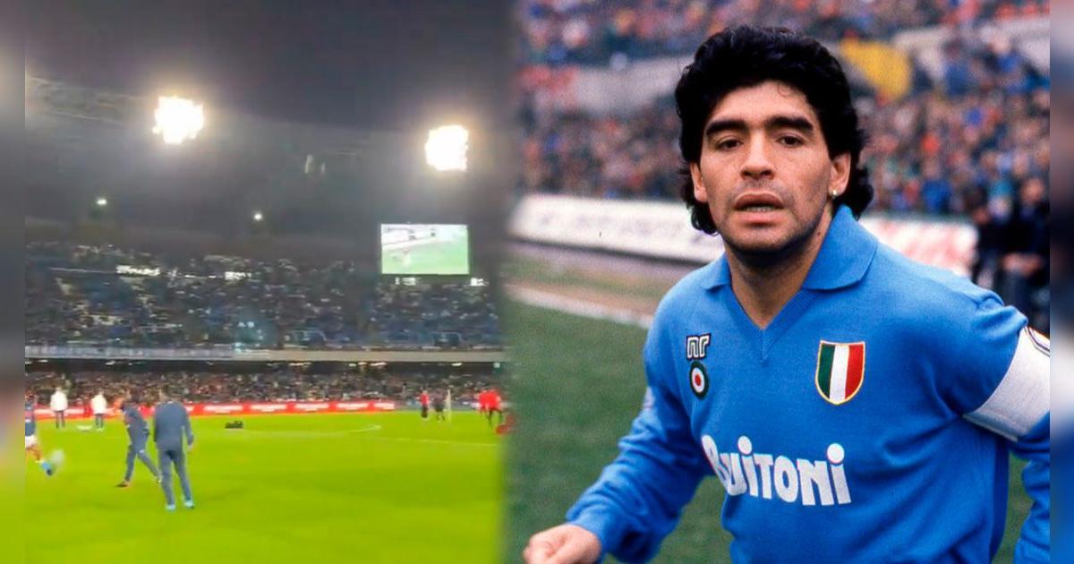 Estadio Diego Armando Maradona estalló con el grito de la "Mano de Dios ...