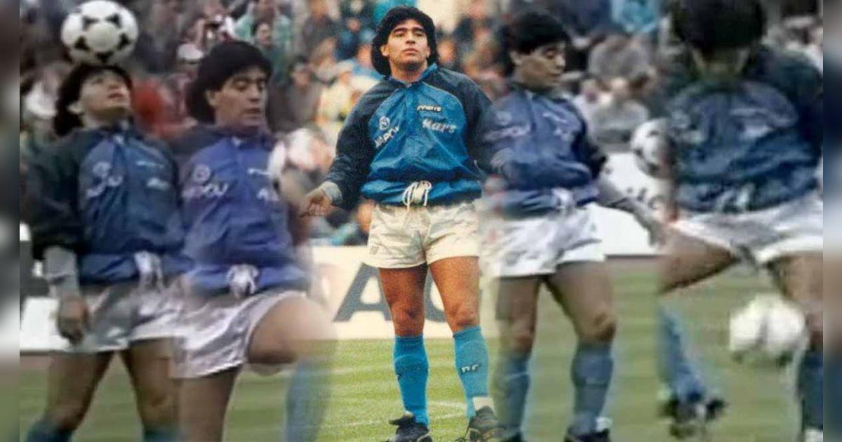 A 33 anos de Diego Maradona y su mitico calentamiento con Live is Life ...