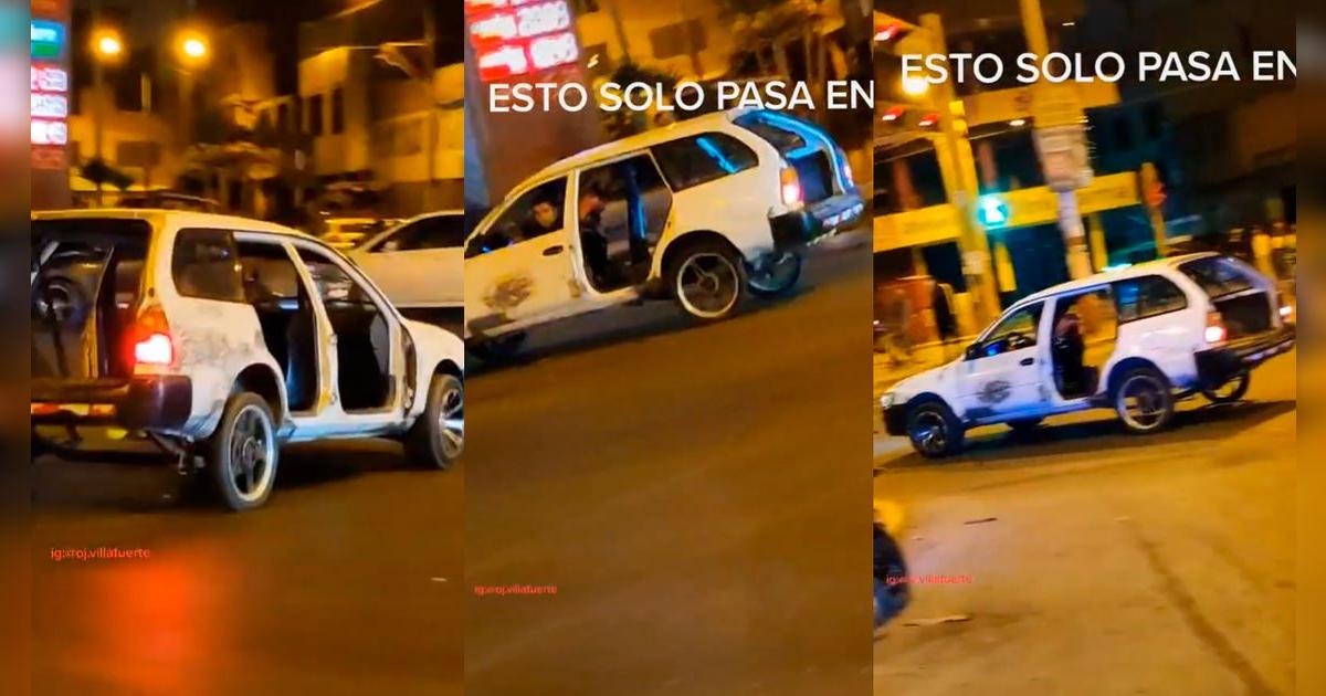 ¡Ni rápidos y furiosos! Hombre sorprende al manejar auto sin puertas ni ...