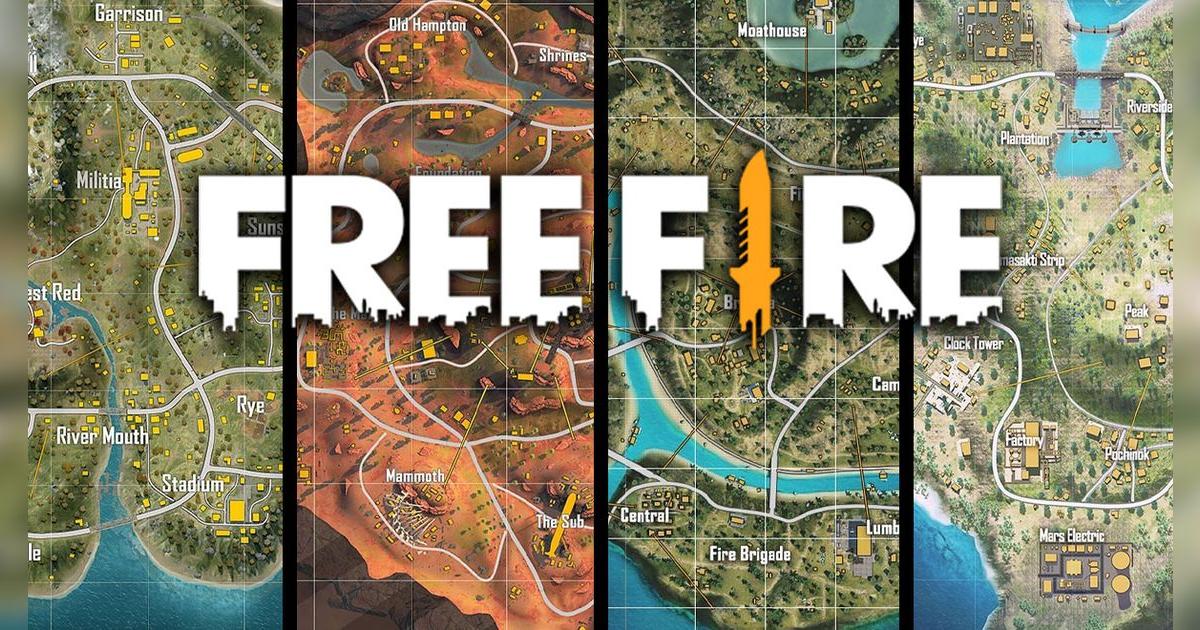 free fire cuatro 4 mapas Bermuda purgatorio kalahari alpes