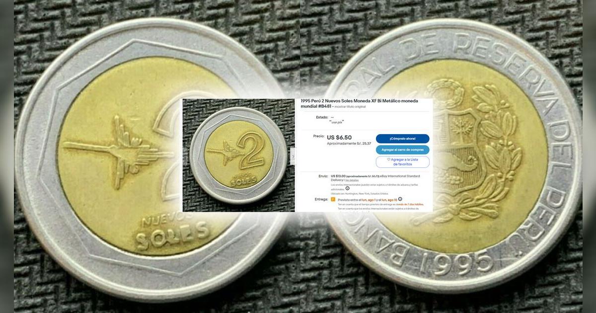 Millonario valor de una moneda de 2 soles deja impactados a internautas