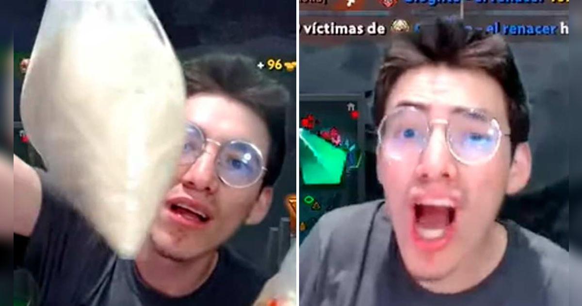 Dota 2: peruano pide comida, pero enfurece al ver que todo vino en bolsa