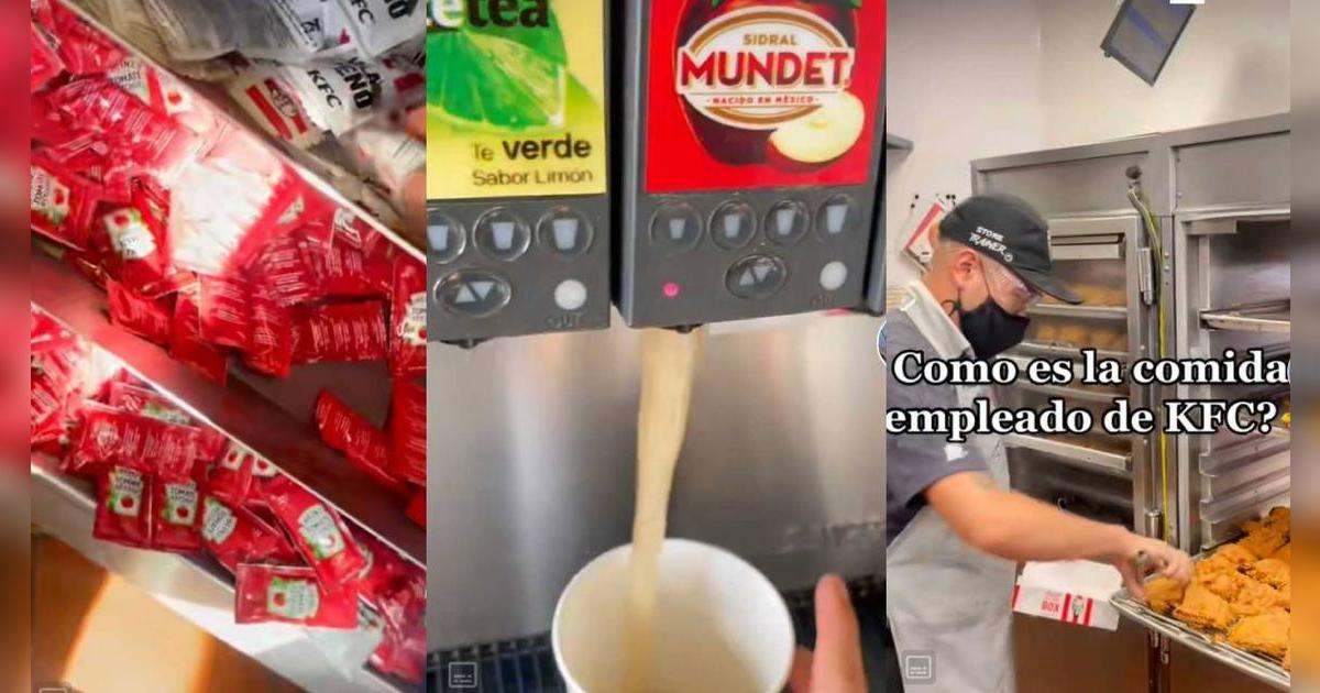 Trabajador de KFC revela cuál es el menú completo que le ofrecen a ...