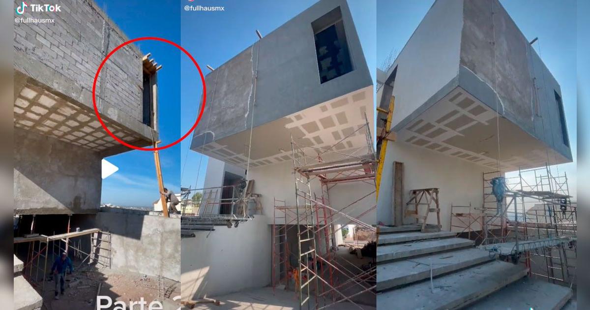 Construye segundo piso con cuarto 'flotante' sin columnas y escandaliza ...