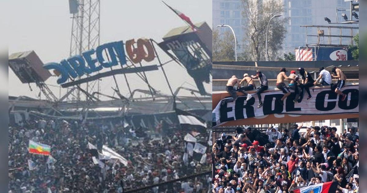 Colapsó una tribuna del Estadio Monumental en pleno banderazo de Colo ...