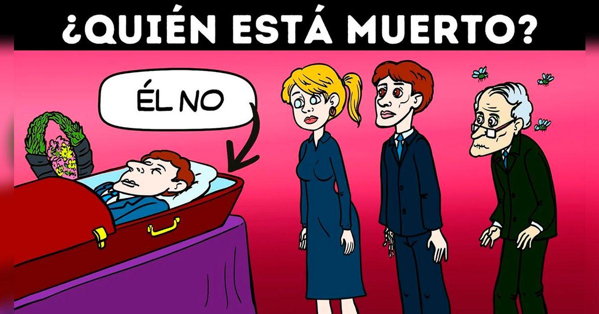¿Quién está muerto? Solo los GENIOS lograron superar este acertijo visual