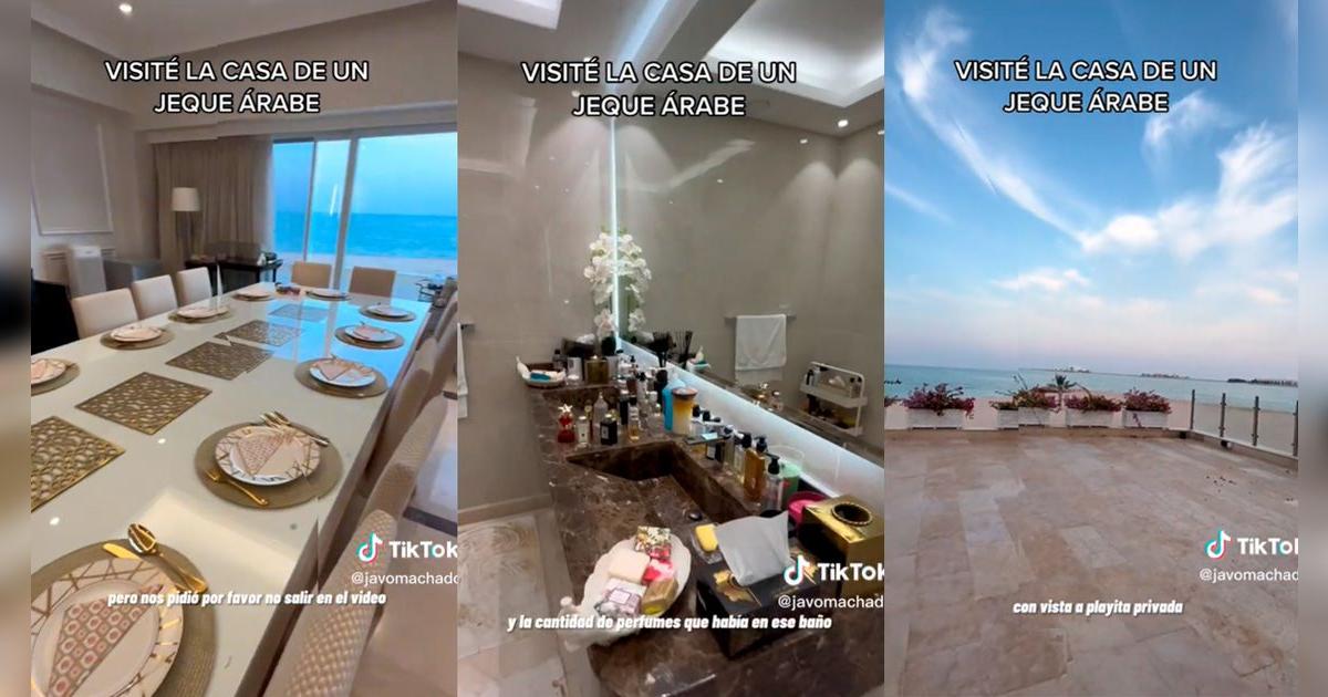 Influencer vista casa de jeque árabe y se sorprende: "Nunca había visto ...