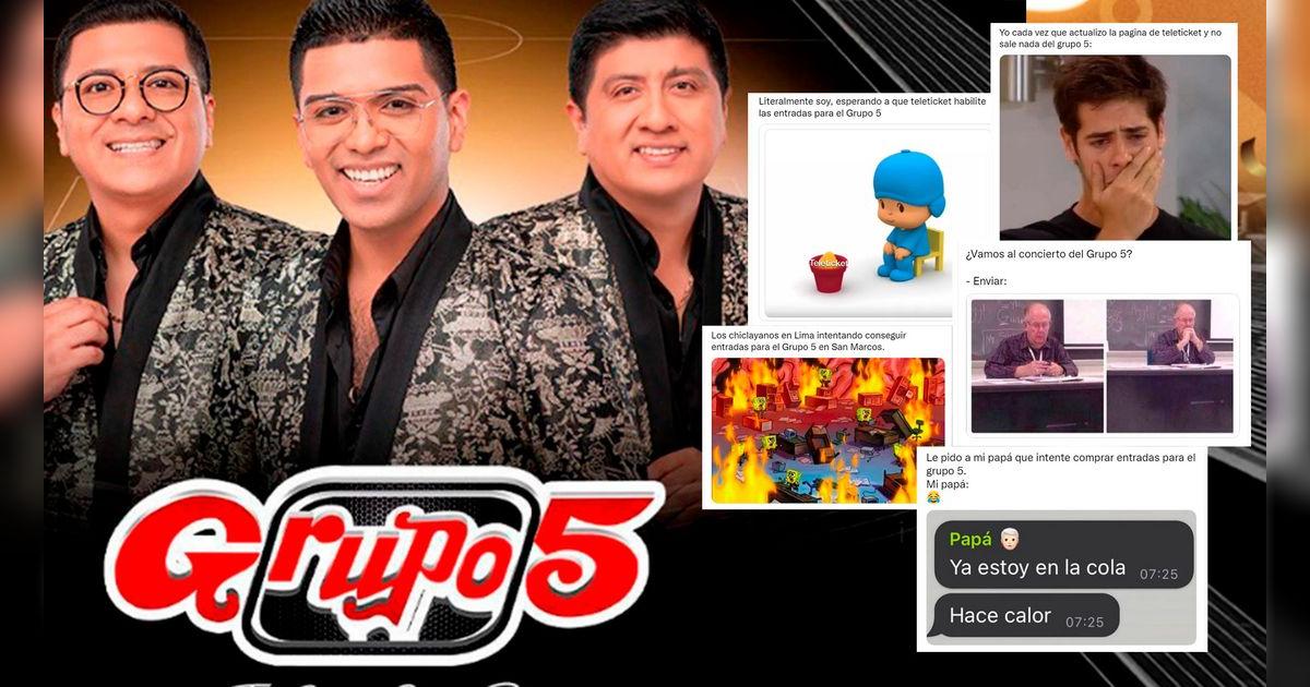Salieron las entradas para el show Grupo 5 y los hilarantes memes no se ...