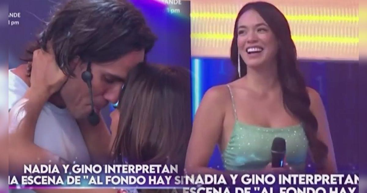 Jazmín Pinedo quedó sorprendida tras el beso que Gino Assereto le dio a Nadia en EEG - VIDEO