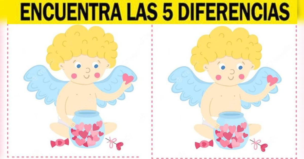 Encuentra las 5 diferencias en Cupido y demuestra que estás listo para ...