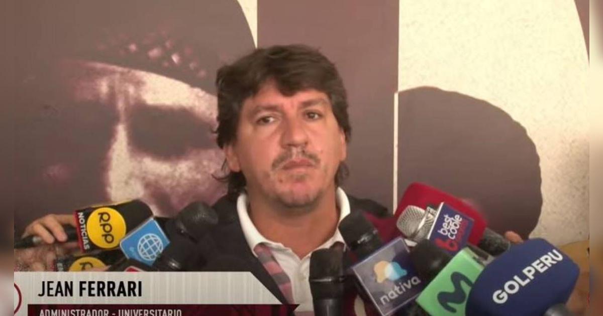 Jean Ferrari confirmó que Universitario sí jugará ante Cantolao por la ...