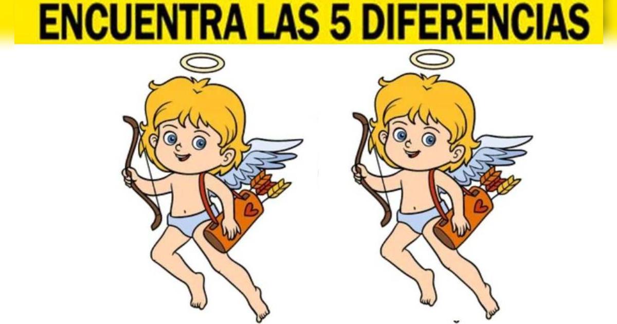 Reto visual: Solo un verdadero romántico podría hallar las 5 ...