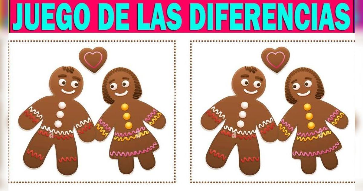 Encuentra las 6 diferencias en este romántico ejercicio de 14 de febrero