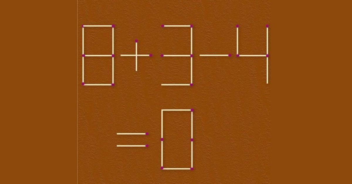 Mueve una cerilla para corregir este acertijo en 7 segundos, el 99% falló