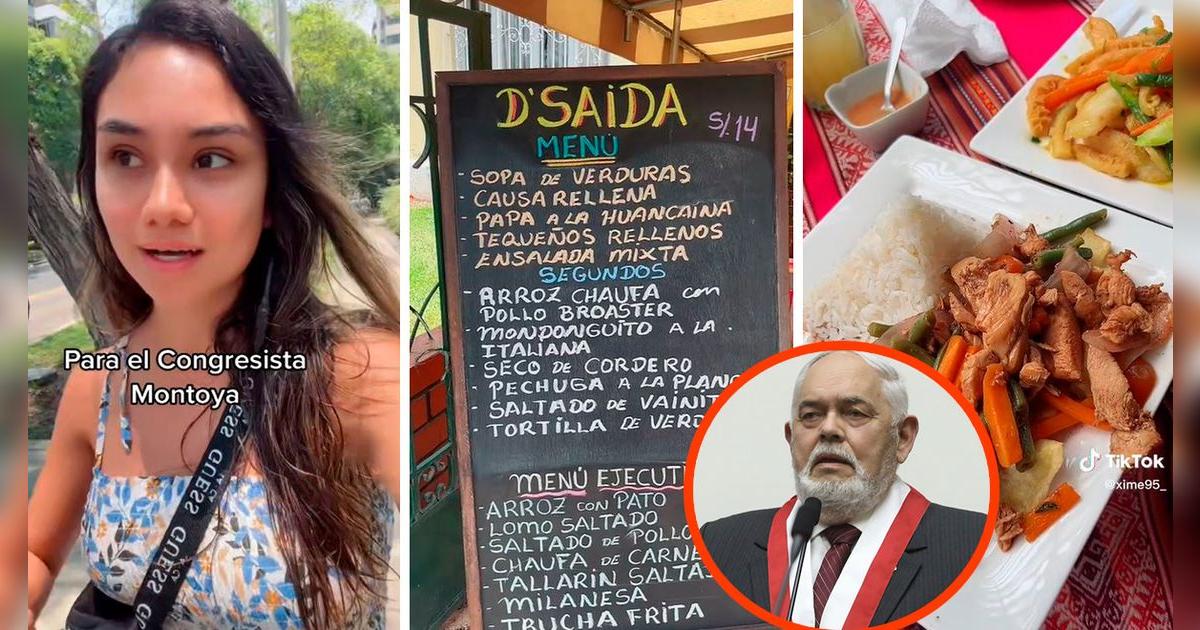 Da 'catedra' al congresista Montoya: en San Isidro puede conseguir menú ...