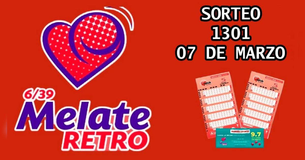 Resultados Melate Retro 1301: números ganadores de la Lotería Nacional ...