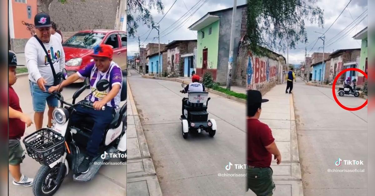 Marcianito estrena moto eléctrica y termina protagonizando HORRIBLE choque