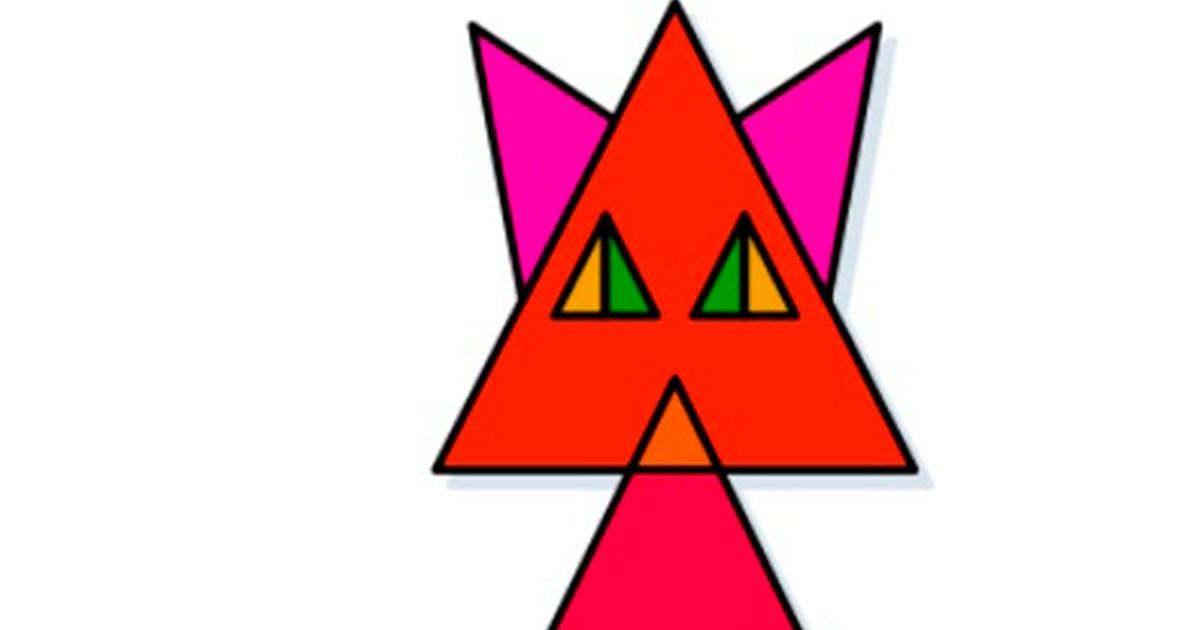 Mira el gato y di cuántos triángulos hay en total en este reto NIVEL ...