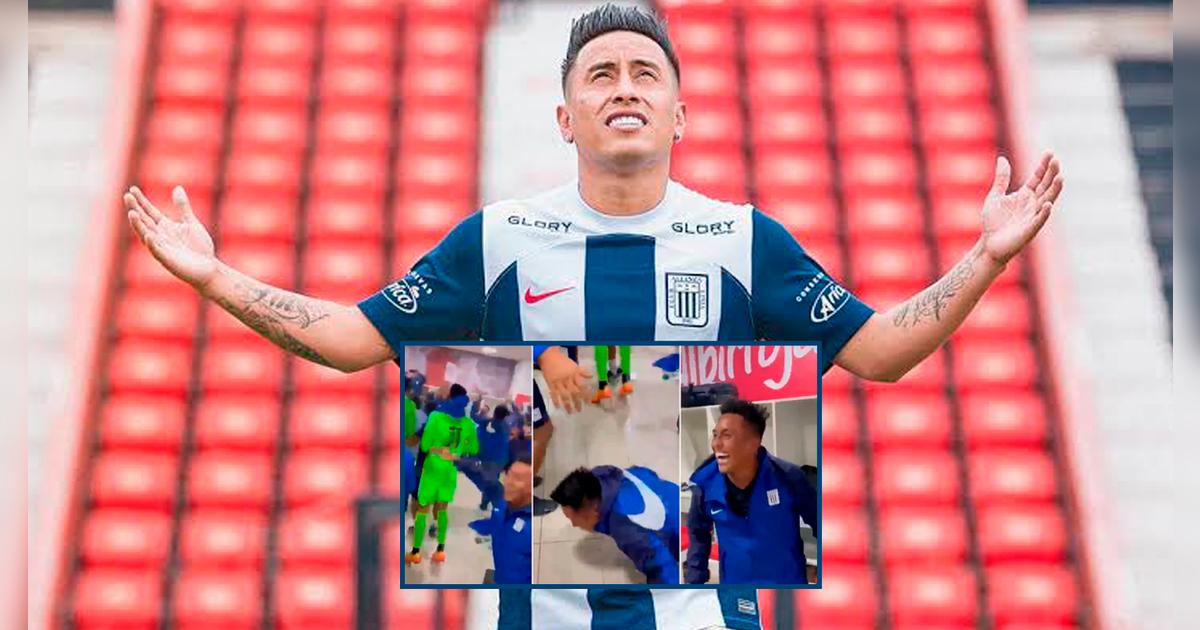 Christian Cueva hizo reír a todos al resbalarse en la celebración de ...