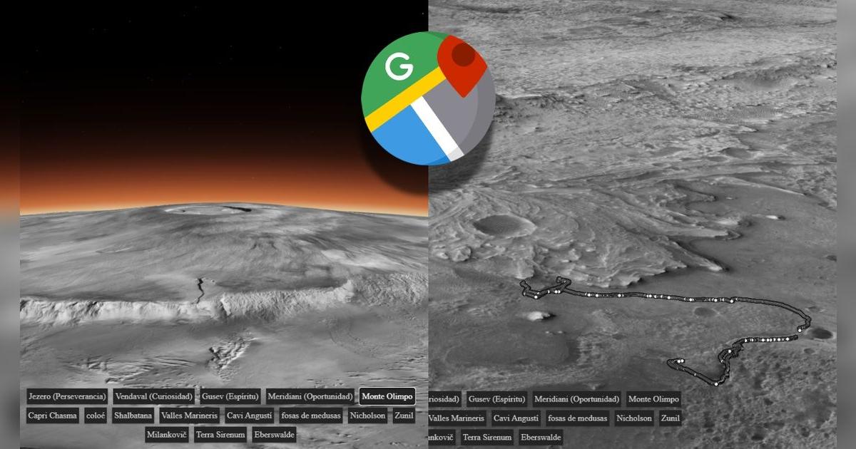 ¿Google Maps en Marte? Así puedes explorar todos los rincones del ...