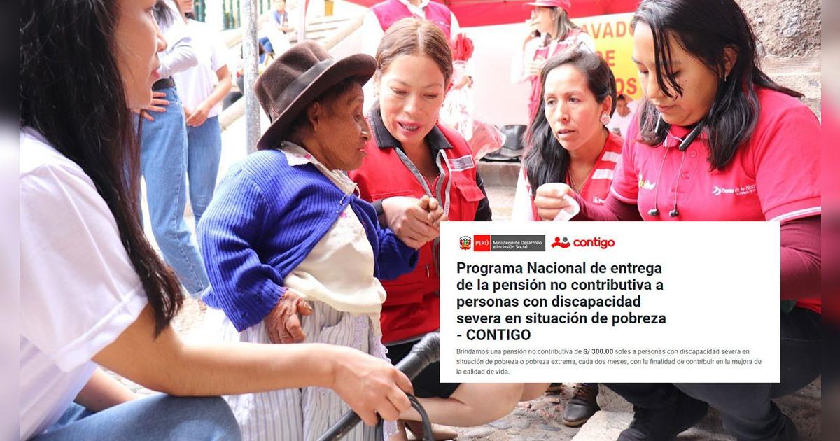 Programa Contigo: cronograma de pagos, conoce el padrón de beneficiarios