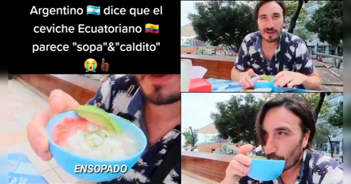 Argentino prueba ceviche ecuatoriano y queda sorprendido porque "parece ...