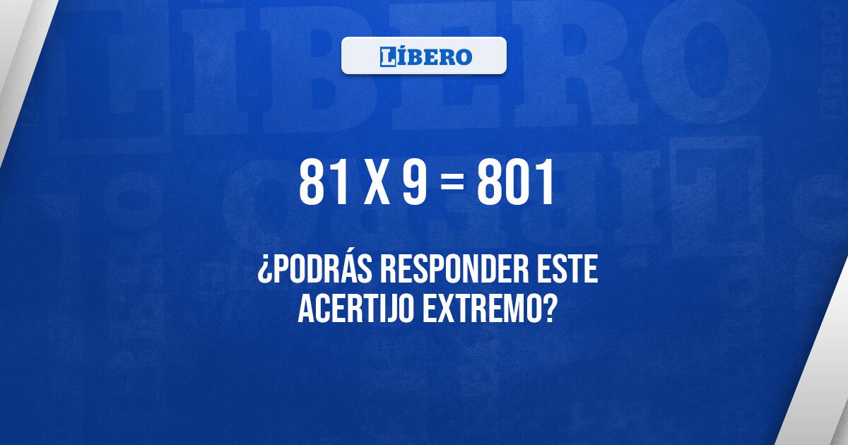 ¿eres Capaz De Resolver Este Acertijo Para Genios En 5 Segundos Solo