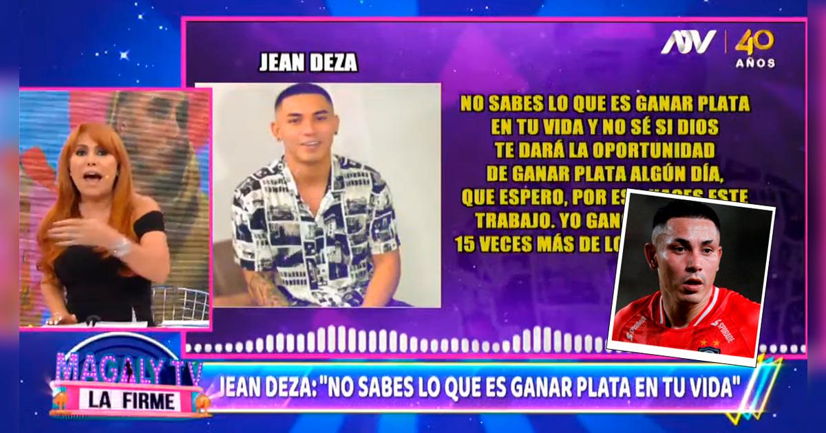 Magaly Medina pide a Jorge Benavides que contrate a Jean Deza: "Un ...