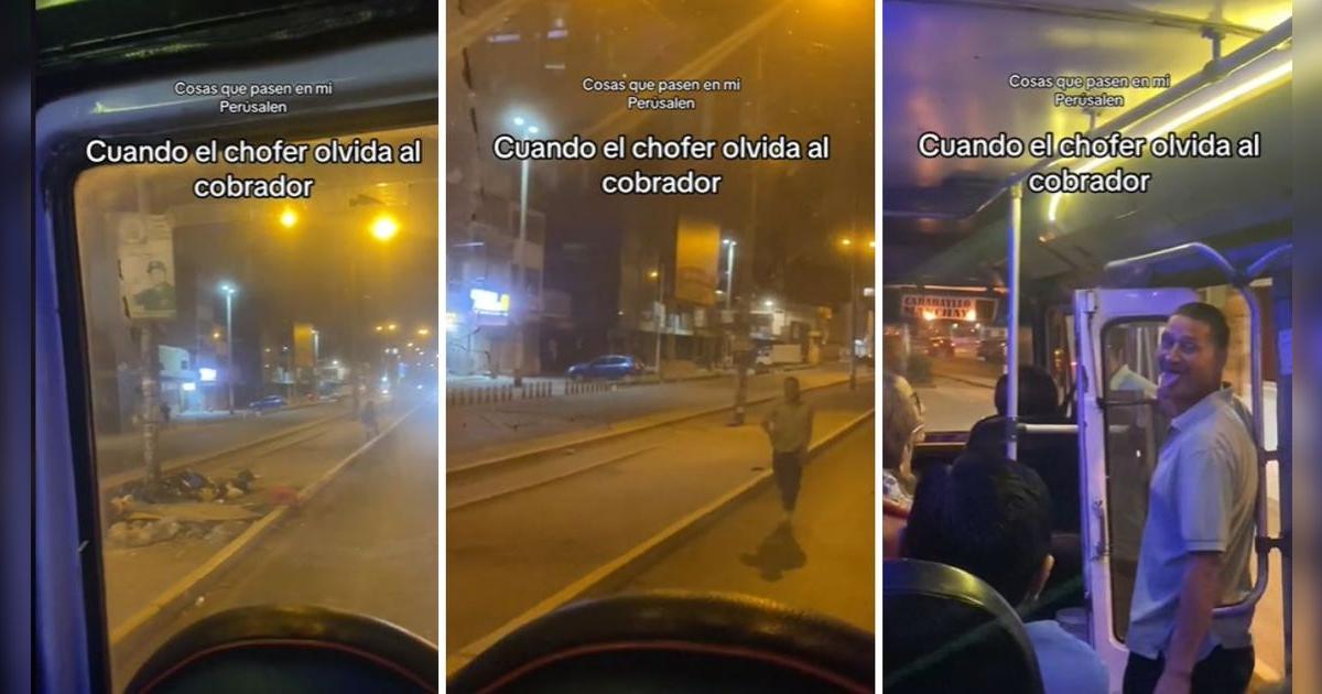 Chofer despistado olvida a su cobrador principiante y pasajeros ...